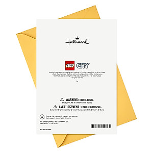 Hallmark Birthday Card for Kids with Legos (Playground Building Kit, Ages 5 and Up)
