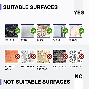 KINCMAX Shower Caddy Basket Shelf & Soap Dish Set (with Hooks)- Adhesive Drill-Free Bathroom Organizer - Shower Storage Shelves for Inside Shower w/Hooks for Accessories (Black)