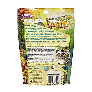 F.M. Brown's Tropical Carnival Fruit and Nut Cockatiel Treats - Fruits, Nuts, Seeds and Veggies - 8 oz
