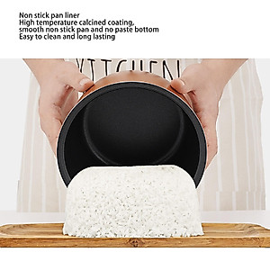 Mini Rice Cooker, 2L Portable Stick Proof Multifunctional Travel Rice Cooker with Inner Pot Steam Basket, 24H Reservation, Cooking Heating and Keeping Warm for Cars,