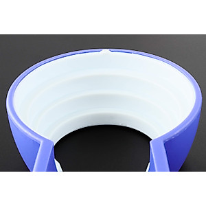 Seki Japan Multi Function Bottle Cap Opener, 2 Size Rubber Grip Jar Opener, Blue Plastic Handle Remove Stubborn Lids Kitchen Gripper, for Elderly, Women, Children