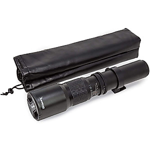 Ultimaxx 500mm (w/ 2X Converter 1000mm) Manual Preset Lens Kit for Canon EOS T5, T5i, T6, T7 T6i, T6s, T7i, SL1, SL2, 60D, 70D, 77D, 80D, 5D III, 5D IV, 6D, 7D, 7D II & More