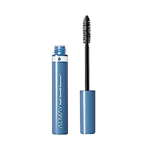 Almay Waterproof Mascara, Multi-Benefit Eye Makeup, Ophthalmologist Tested, Fragrance-Free, Hypoallergenic, Black, 0.24 Oz