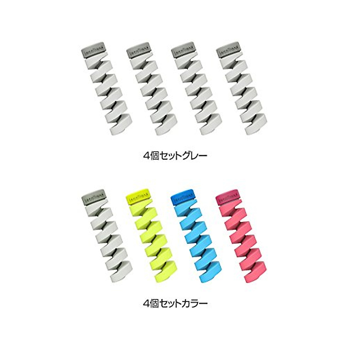 Lead Trend CP-0101 Twist Cable Protective Cover, Gray, Set of 4