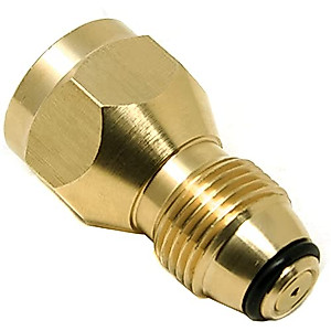 YOUHO Propane Tank Adapter Universal Safest Propane Refill Adapter for Throwaway Disposable Bottle - 100% Solid Brass Regulator Valve Accessory for All 1 LB Tank Small Cylinders