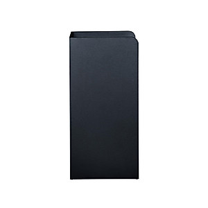 EMMA + OLIVER Sean Laminate Wood Tray-Top Trash Receptacle in Black