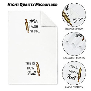 Nialnant Dish Towels for Kitchen, 16 x 23.6 Inch Housewarming Gifts New Home, Kitchen Gifts for Women, Mom, Men, Funny Kitchen Towels and dishcloths Sets