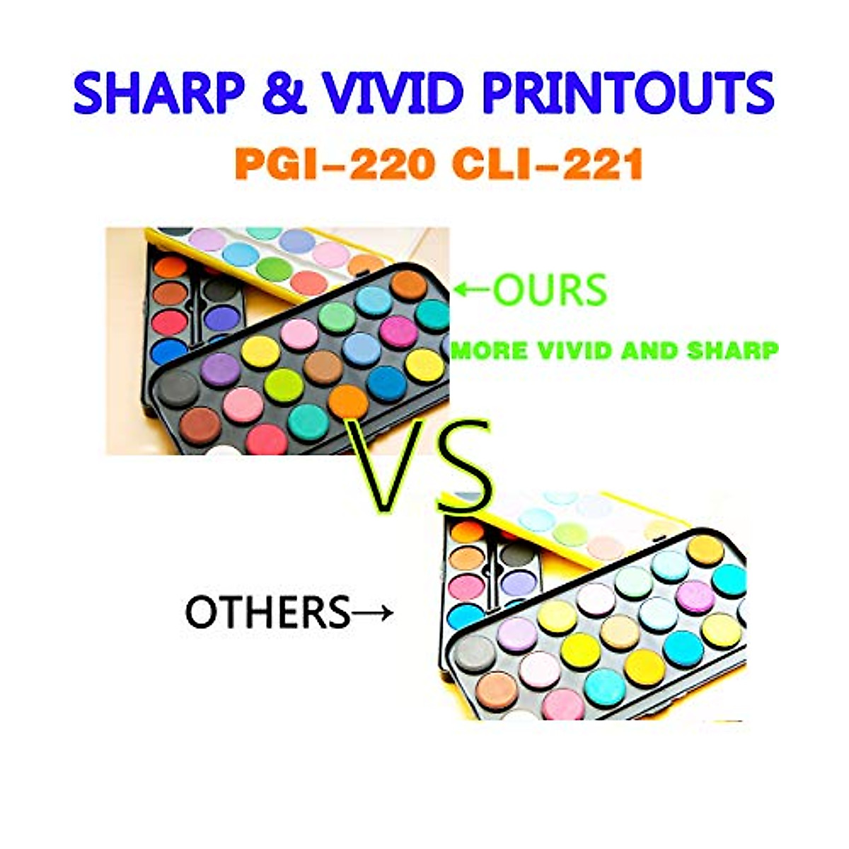 20-Pack Compatible PGI220 CLI221 Ink Cartridge PGI-220 CLI-221 Used for Canon PIXMA MX860 MX870 MP540 MP550 MP560 MP620 MP640 MP980 IP3600 IP4700 Printer (4XLBK/4BK/4C/4M/4Y), by EasyPrint