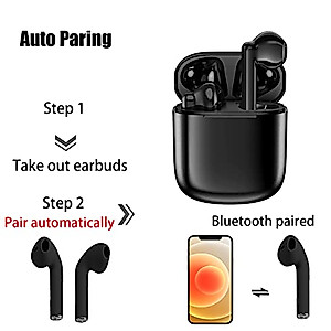 Wireless Earbuds,Wireless Headphones Bluetooth 5.0 Headphones in Ear,Headphones 3D HiFi Noise Cancellation ear buds Built-in Mic with Charging Case,Touch Control Earphones for iphone/Android/IOS