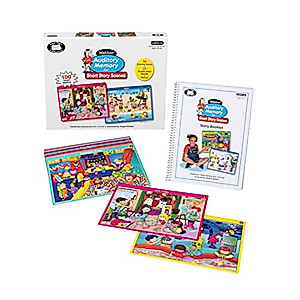 Super Duper Publications | Webber® Auditory Memory for Short Story Scenes | Target Story Comprehension and Answer Questions | Educational Learning Resource for Children