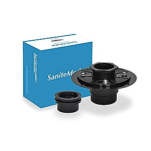 SaniteModar 2-in ABS Shower Drain Base can be Used with Any Size of Square and Linear Floor Shower Drain,It is Equipped with Threaded Joints and Rubber Joints