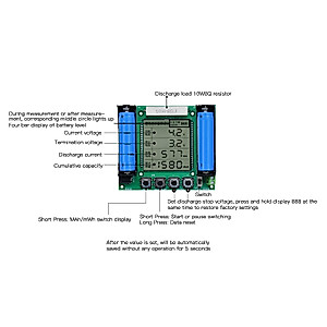 Lithium Battery Capacity Tester M239 Li Ion Battery High Accuracy Capacity Tester Module Mah and Mwh Digital Display Measurement for M239