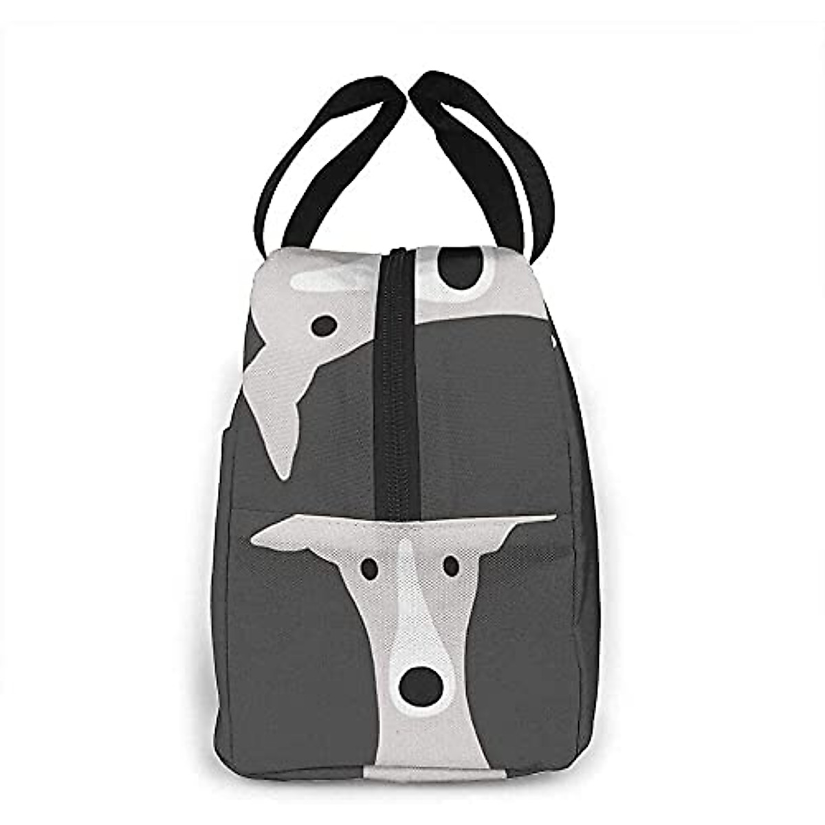 Lunch Bag Greyhound Italian Cute Whippet Dog Lunch Box Insulated Bag Tote Bag For Men/Women Work Travel