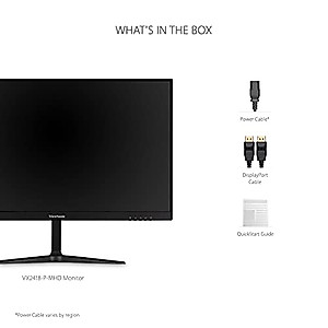 ViewSonic OMNI VX2418-P-MHD 24 Inch 1080p 1ms 165Hz Gaming Monitor with FreeSync Premium, Eye Care, HDMI and DisplayPort