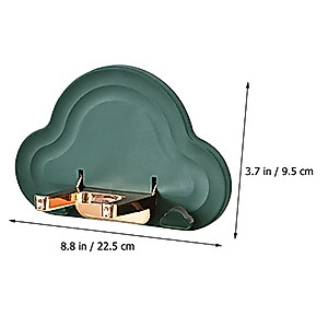 Veemoon Hair Styling Tools Hair Dryer Holder Stand Cloud Shaped Plastic Wall Mount Hair Blow Dryer Hanging Rack Spiral Hair Styling Organizer Collapsible Hangers