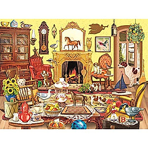 Jigsaw Puzzles 1000 Pieces for Adults Kids,Lazy Living Room Time Puzzles Animal Cartoon Puzzle Modern Home Decor Fum Games Toys Gift