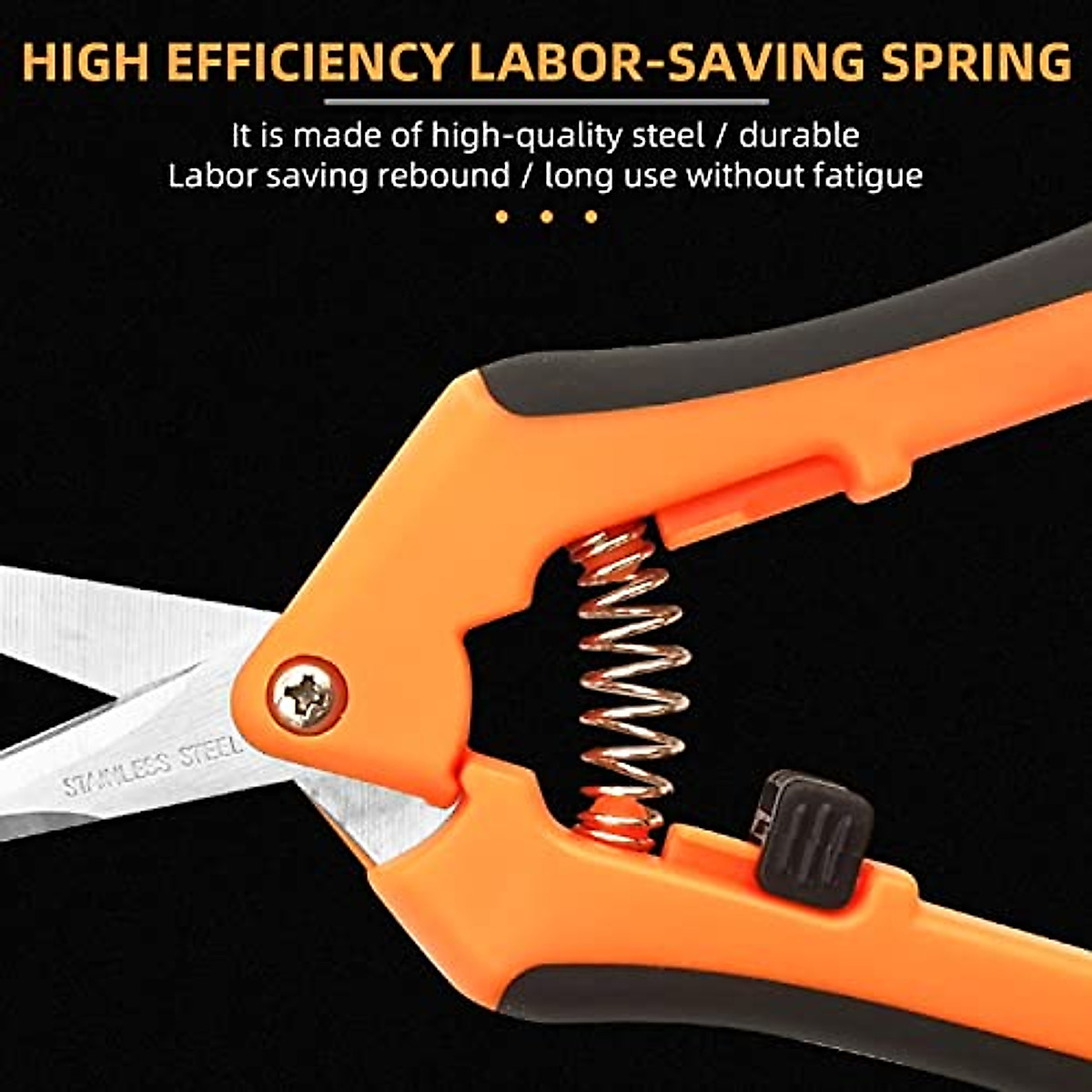 DEFUTAY Gardening Scissors, Hand Pruner,Pruning Shears Set for Flowers, Potting,House plants