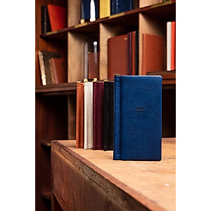 Letts Note Origins Collection Slim Pocket Size Notebook with Gold Pen, Ruled, 240 Pages, Cream Paper, 5.75" x 2.75", Chocolate (B090013)