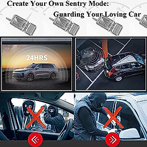 Dash Cam Hardwire Kit, Car Dash Camera USB C Charger Hard Wire Kit with Motion Detection for Dashcam DC12-24V to 5V/2.5A Low Voltage Protection 24h Parking Mode Fuse Tap for Dashcam(Motion DETECT)