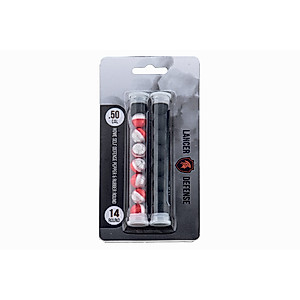 Lancer Tactical Defense Ball 0.50 Cal for Self Defense Includes Pepper Projectile, Rubber Ball, for Use in All Pepper Projectile Launchers in 0.50 Cal, Pack of 7 Each