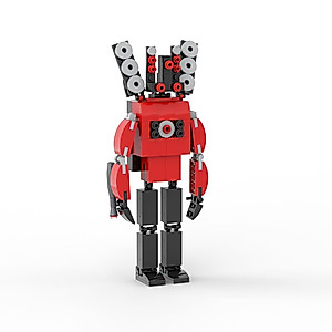 IVVTNHZ Skibidi Toilet Man Toy Building Blocks Set, Speakerman Titan, Speaker Titan Toy Ideas Toys Kids Toys Gift for Kids 6+ Boys or Girls (189 Pieces), M0659-23