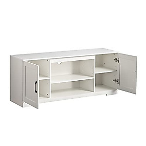 Zinus Bennett TV Stand, White