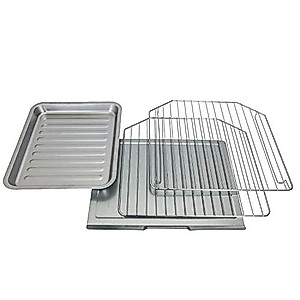 Oster Convection Oven, 8-in-1 Countertop Toaster Oven, XL Fits 2 16" Pizzas, Stainless Steel French Door