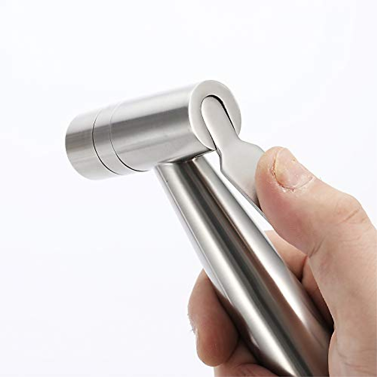 Handheld Bidet Sprayer for Toilet, 2 Mode Water Cloth Diaper Sprayer Set Stainless Steel Toilet Mount Bathroom Bidet Sprayer Kit with Holder for Feminine Hygiene,Stainless Steel Hose(Spring Hose)