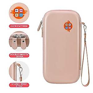 Canboc Carrying Case for Texas Instruments TI-30XS/ TI-36X Pro MultiView Scientific Calculator, Mesh Bag fit Cable, Batteries, Pens and Other Accessories, Rose Gold+Black (Case Only)