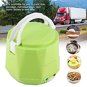 1.6L 24V Small Portable Multifunctional Electric Rice Cooker Food Steamer for Truck Car Outdoor(1#)