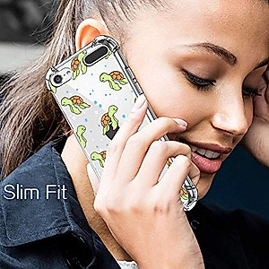 ZIYE Compatible with iPod Touch 7th Generation Case,iPod Touch 6 5 Case Clear,Shockproof Protective Case for iPod Touch 5/iPod Touch 6/iPod Touch 7 Case Turtle