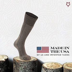Fox River Standard Cold Weather Boot Heavyweight Military Mid-Calf Socks, Foliage Green, Large