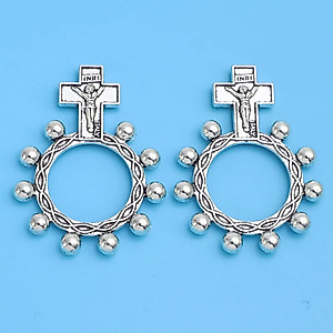 100pcs of Religious Anello Preghiera Finger Decade Rosary Ring