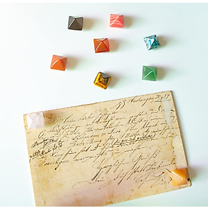 Crystal Pyramid Refrigerator Magnets, 9 Pcs Colorful Small Cute Fridge Magnets, Strong Magnets for Fridge, Whiteboard, Kitchen, Office, and School, Locker