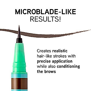 Eyebrow Makeup By Physicians Formula Butter Palm Feathered Micro Eyebrow Brow Color Pen, Dark Brown Universal Brown