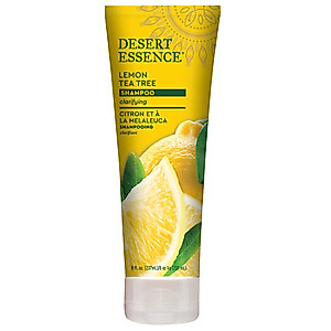 Desert Essence Lemon Tea Tree Shampoo - 8 Fl Ounce - Removes Excess Oil - Revitalizes Scalp - Strengthens & Protects Hair - Maca Root Extract - Soft, Smooth & More Manageable
