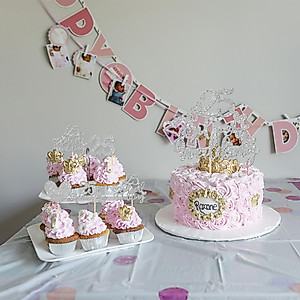 25 PCS 25th Anniversary Cupcake Toppers with 25 Silver Wedding Cake Topper Glitter Heart 25th Wedding Anniversary Cupcake Picks for Happy 25th Wedding Anniversary Party Cake Decorations Supplies