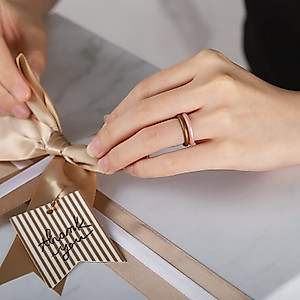 Egnaro Engagement Rings Women, Thin and Stackable Rings Silicone Women Wedding Bands，Rubber Promise Rings for Gift, Anniversary Ring for Work Out- 2.5mm Width - 1.8mm Thick