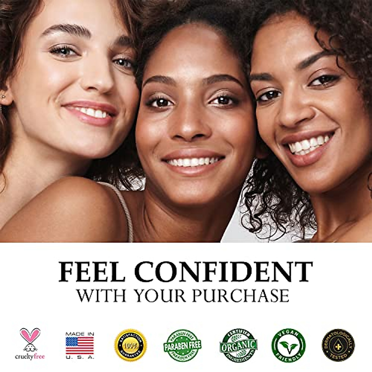 Organic Facial Cleanser - Anti Aging Vitamin C Face Wash - Breakout & Blemish - Clear Pores on Oily, Dry & Sensitive Skin with Organic Ingredients - Gentle, Brightening & Hydrating Face Wash - 4.05 oz