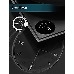 Electric Kettle, INTASTING Professional Electric Gooseneck Kettle, LED Digital Display, Precise 1℉ Temperature Control, 0.65mm Ultra-Slim Spout, 0.8 L, Auto Keep Warm, Mute, Pour Over Stopwatch