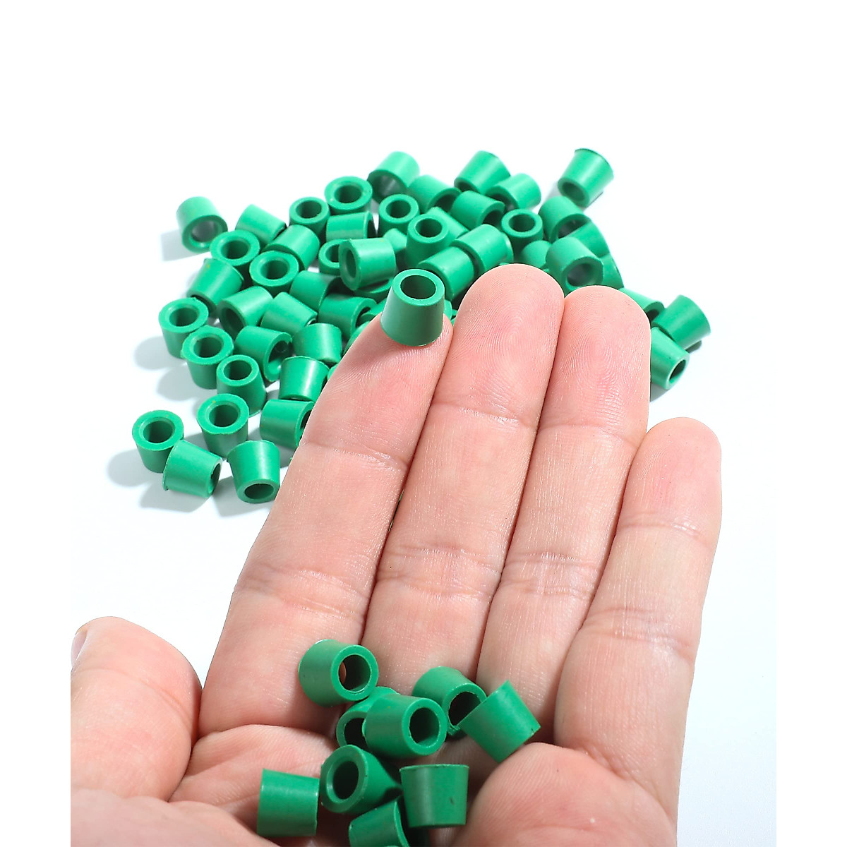 ESEWALAS 100pcs Rubber Gasket,Rubber Manifold Repair Sealing O Ring Kit,Air Conditioning 1/4'' Charging Hose O Ring Rubber Repair Replacement Washer,for A/C Refrigeration Charging Hose