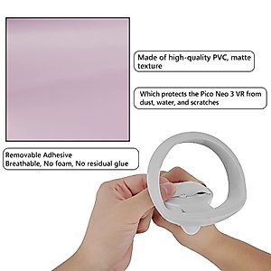 Geekria VR Headset & Controller Handle Skin Compatible with Pico Neo 3 Protective Cover, Protective Durable Scratch Resistant Pico Neo 3 Sticker