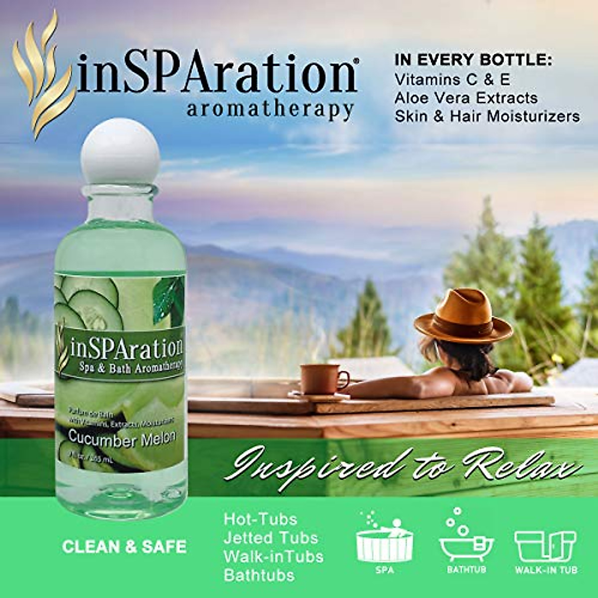 InSPAration Cucumber Melon Aromatherapy (9 ounces)