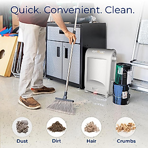 EyeVac Pro Touchless Vacuum Automatic Dustpan - Ultra Fast & Powerful - Great for Sweeping Salon Pet Hair Food Dirt Kitchen, Corded Canister Vacuum, Bagless, Automatic Sensors, 1400 Watt (Silver)