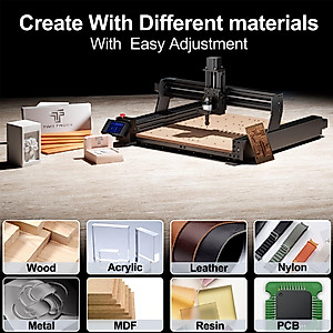 OUYANG CNC Router Machine, 3-Axis CNC Machine TTC 450 Working Area 18.1 x 18.1 x 3.1inch for Engraving, Cutting MDF, Acrylic, Solid Wood, Nylon, PCB, Carbon Fiberboard, etc