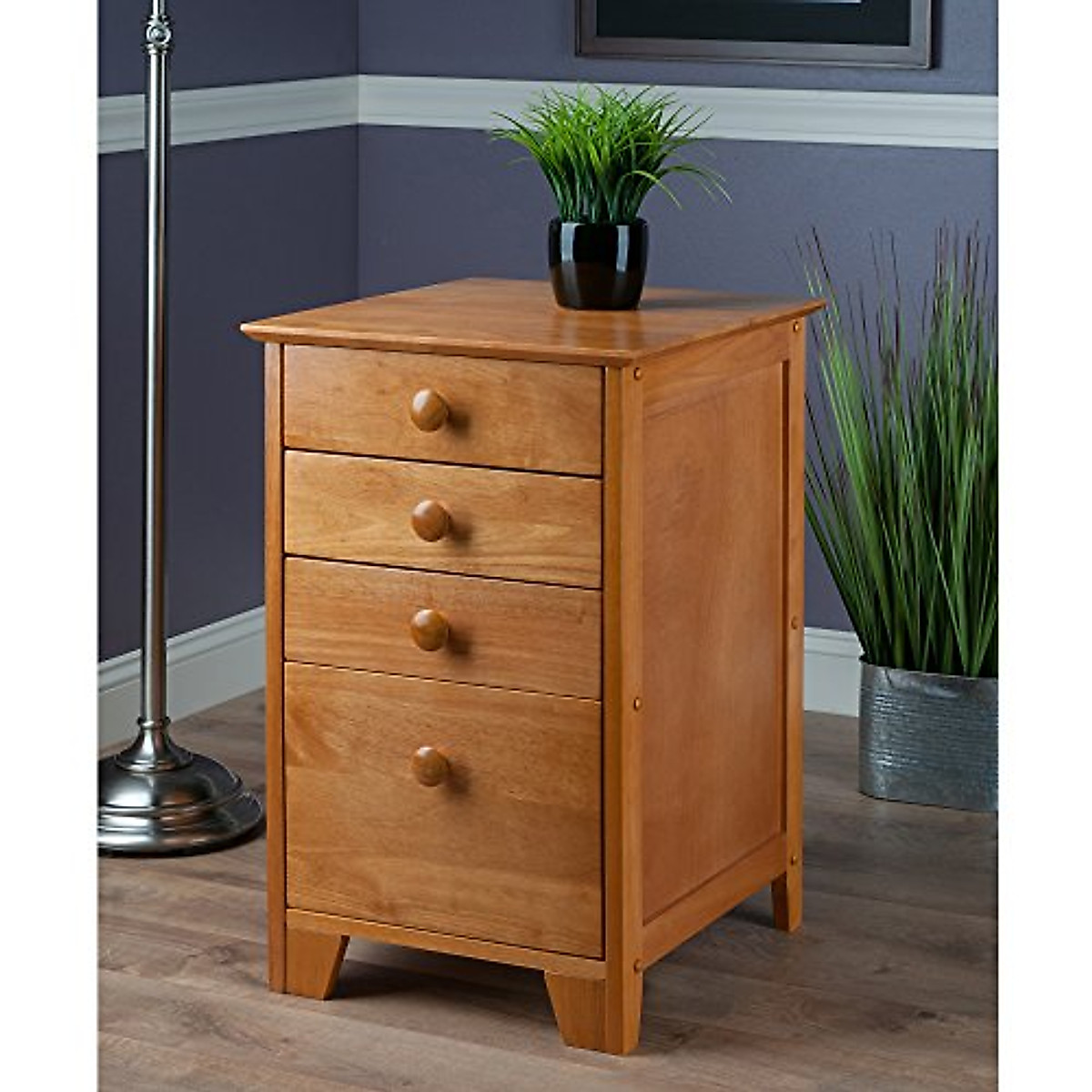 Winsome Studio File Cabinet, Honey
