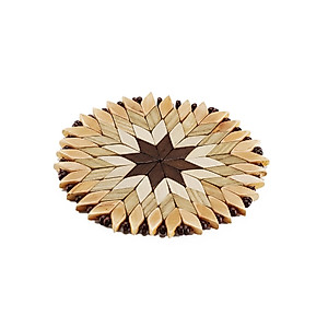 Set of 3 Small Handmade Wooden Trivets for Hot Dishes - Two 6" and one 7"- Coasters and Hot Pads - Great Kitchen Gift Idea - by SPL Woodcraft Ukraine