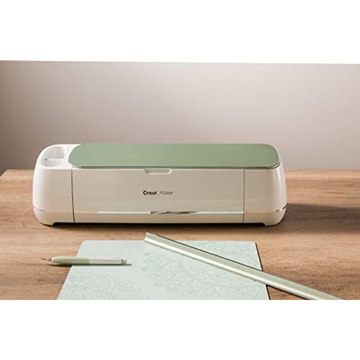 Cricut Metal Ruler - Safety Cutting Ruler for Use with Rotary Cutters, Cricut TrueControl knife, Xacto knife - Great For Quilting, Scrapbooking, Crafting and Paper Cutting - 18", [Mint]