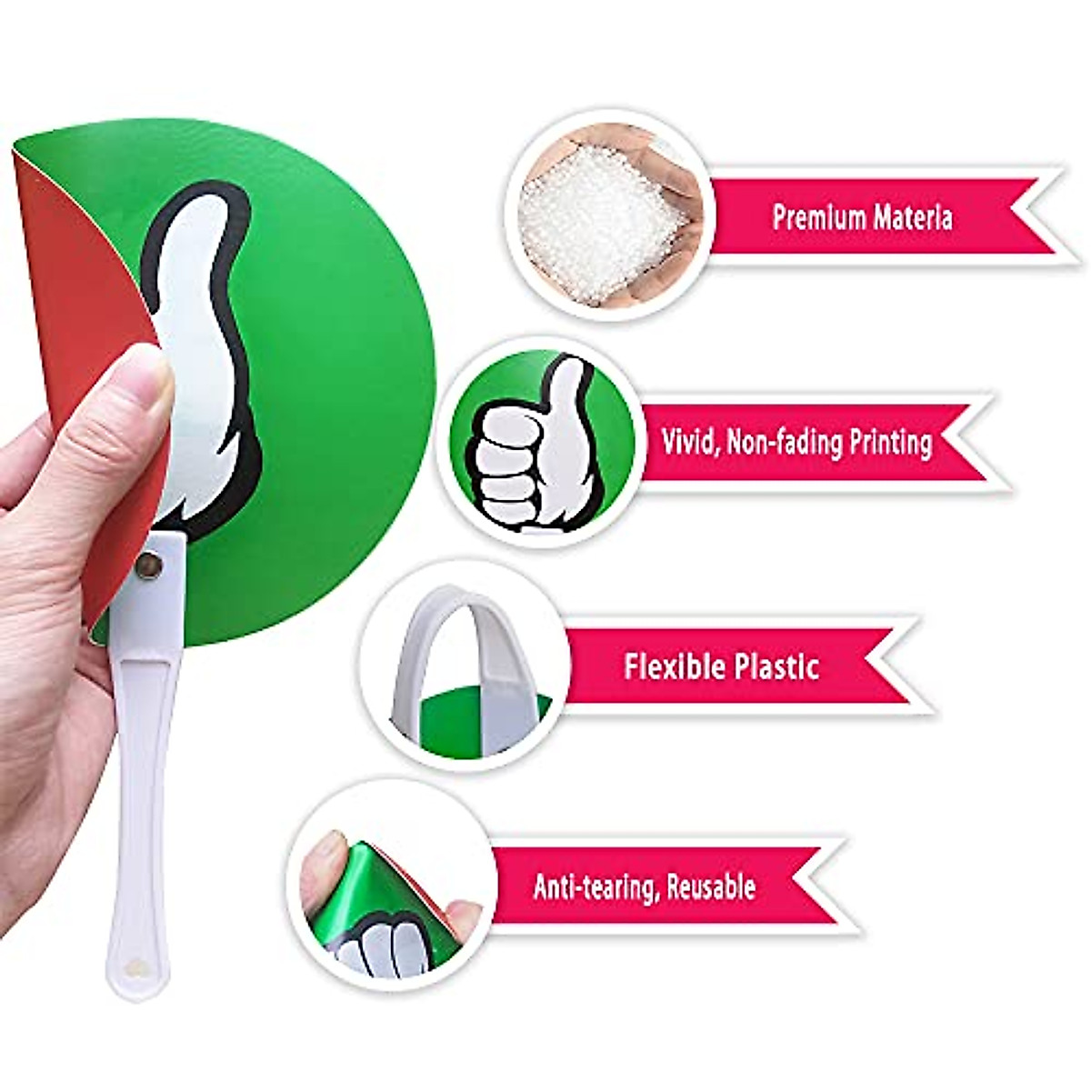 Thumbs Up/Thumbs Down Paddles 24 Packs for Classroom Voting, Teacher Classroom Event Supplies and Teacher Student Interaction Signs