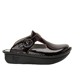 Alegria Classic - Timeless Comfort, Arch Support and Style Women's Shoe for Everyday Elegance and Slip-Resistant - Nursing and Healthcare Professionals Black Cherry 9.5-10 M US